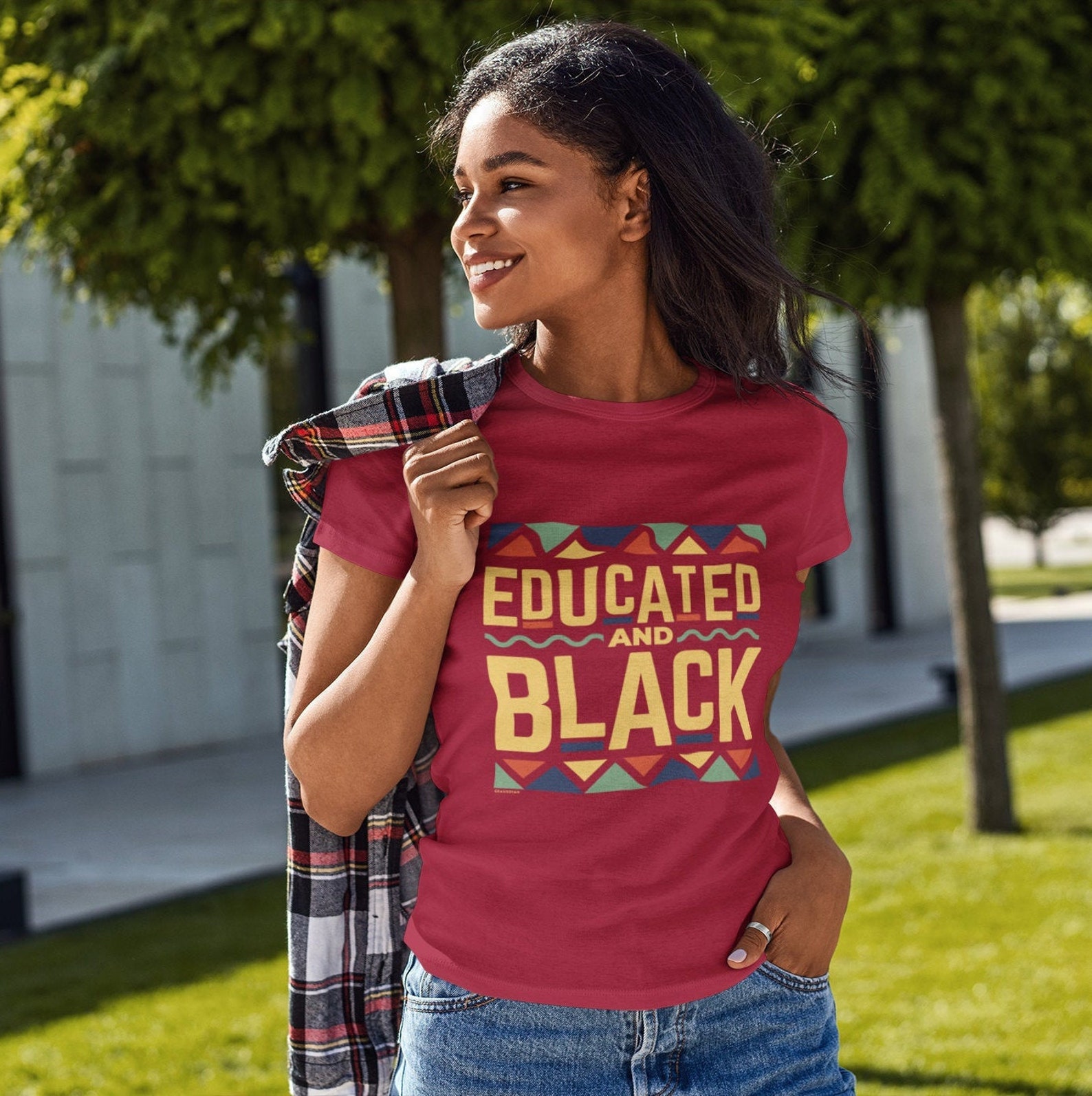 Educated and Black Tee Shirt | Black Queen - Black King - Melanin Shirt ...