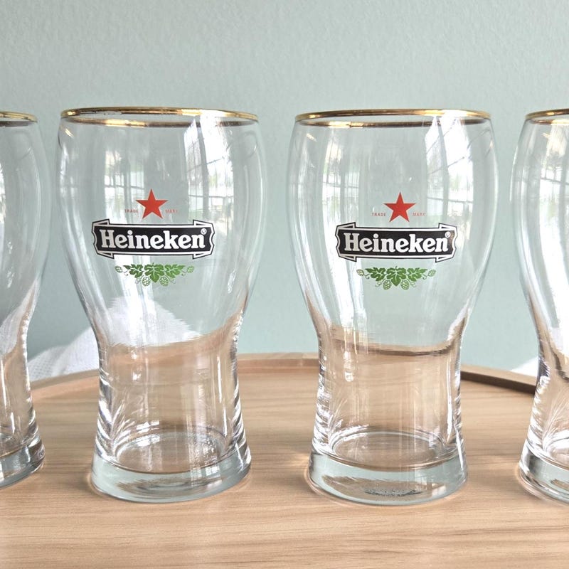 Heineken Glass - Etsy