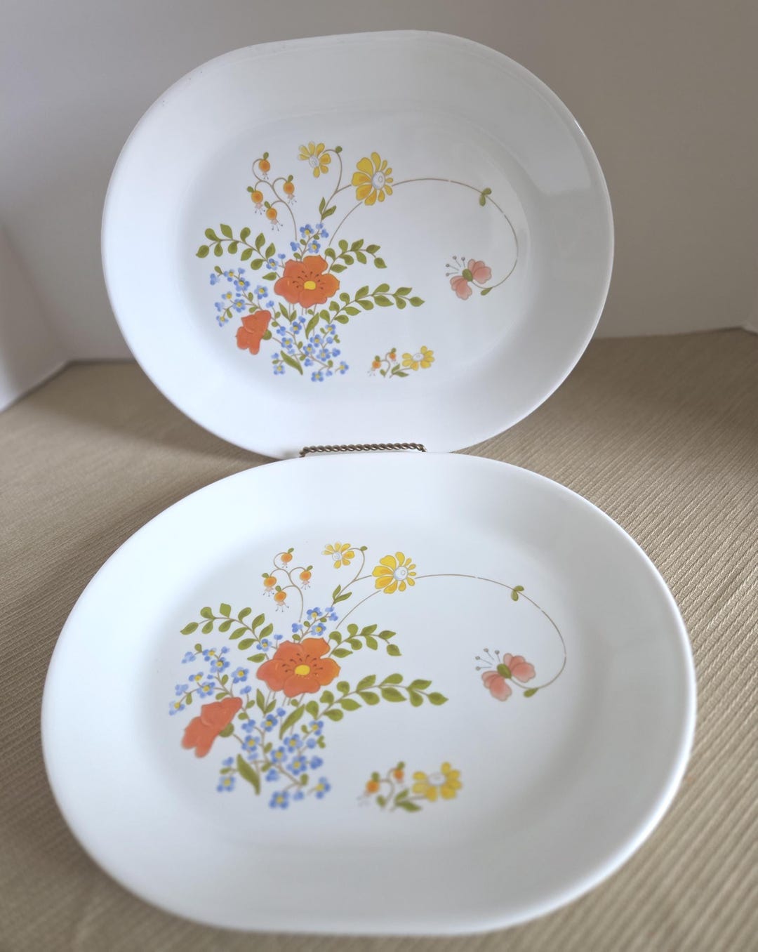 Corelle Wildflower Meadows Vintage Platter – 1970s Floral Serving Dish ...
