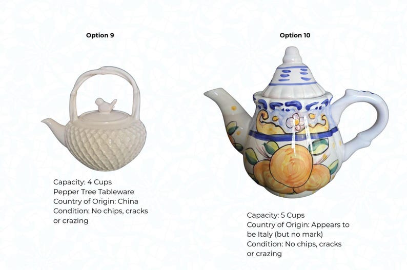 Teapot Collection: Global Mismatched Teaware for Tea Parties and Decor ...