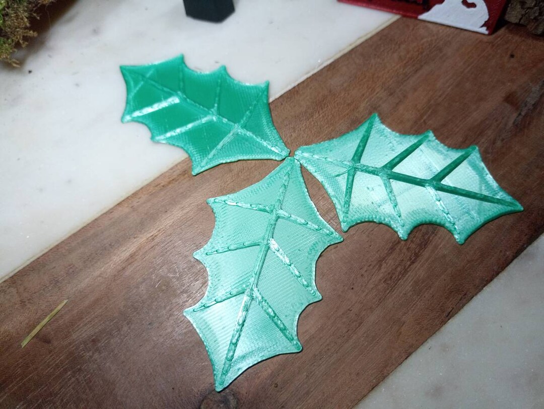 Holly Leaves Home Decor Christmas Decor Christmas Card Decorations ...