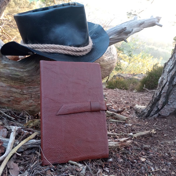 Red Leather Journal - Etsy