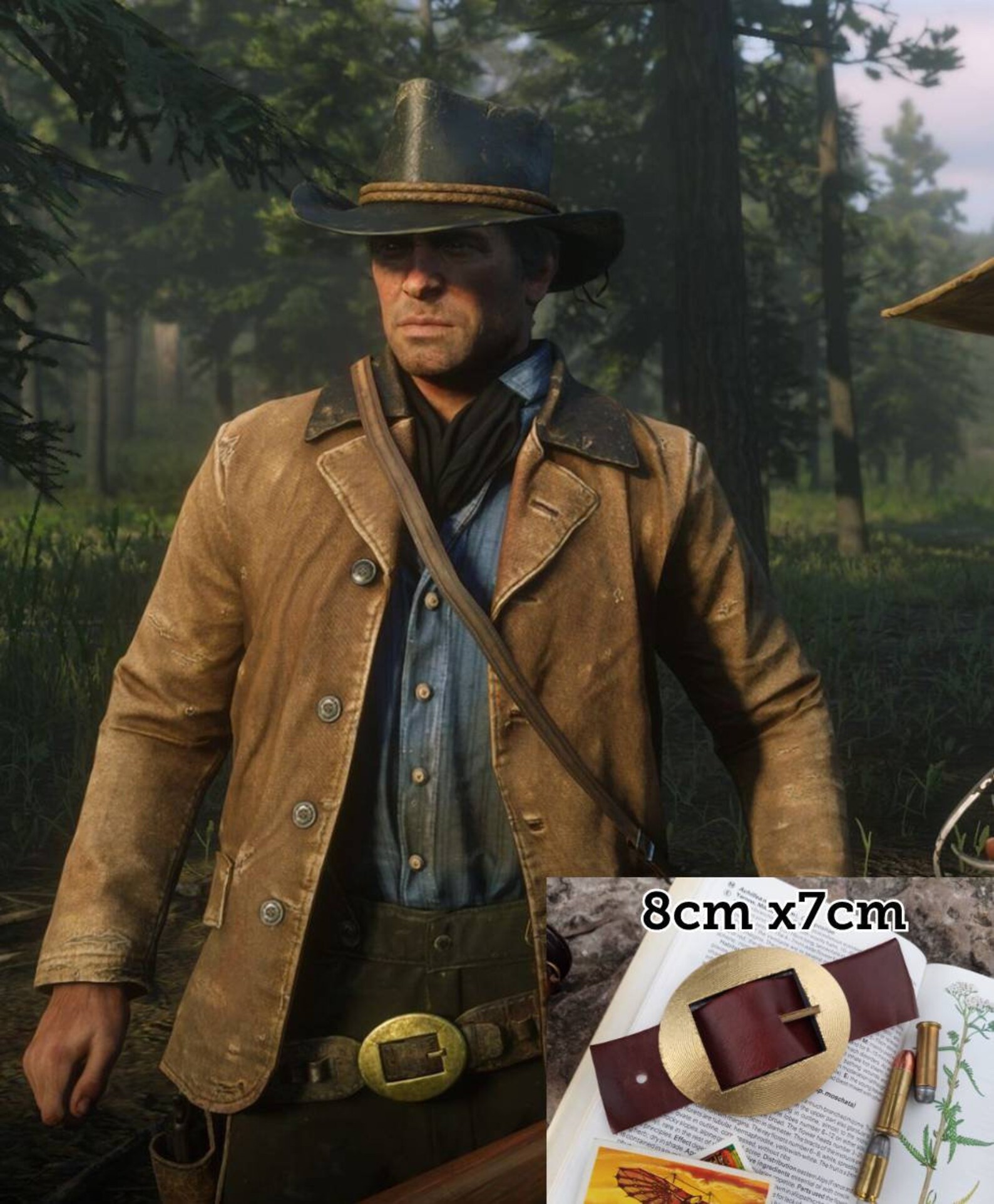 Arthur Morgan Belt Buckle Cosplay Buckle Cowboy Buckle - Etsy