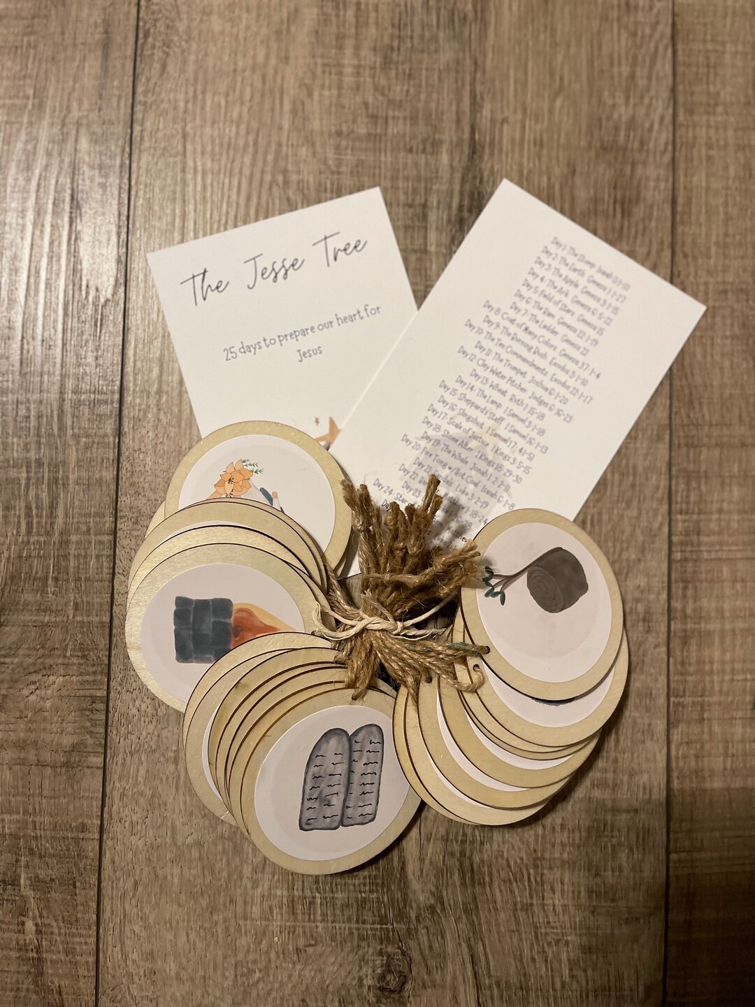 Jesse Tree Ornaments & Verses for Advent - Etsy