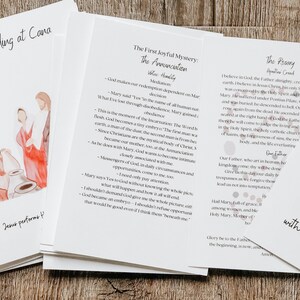 Complete Mysteries of the Rosary Card Set, 4x6 Watercolor, Lent, Easter ...