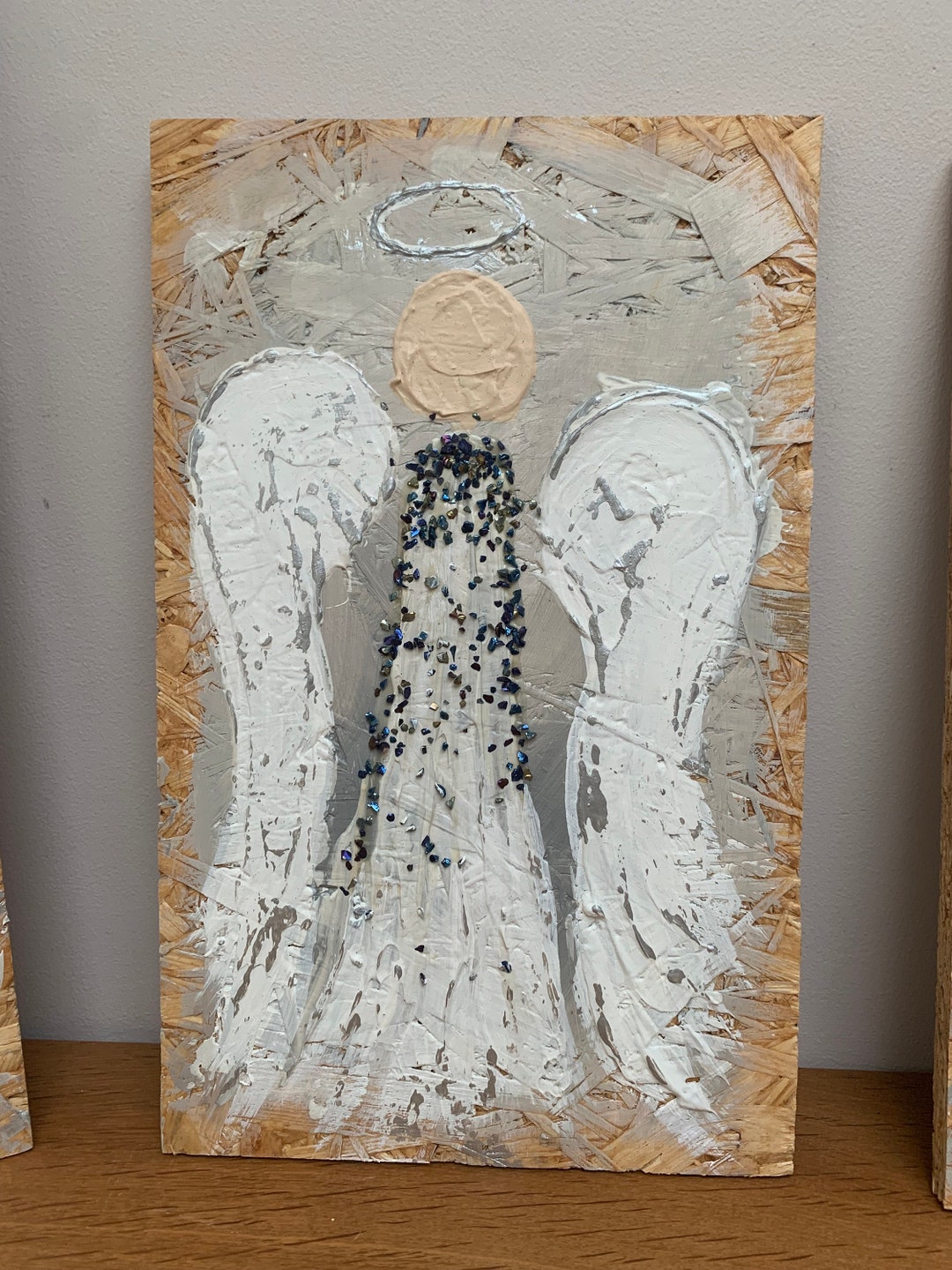 Blue Glitter Angel - Affordable Original Art, Spiritual, Angels ...