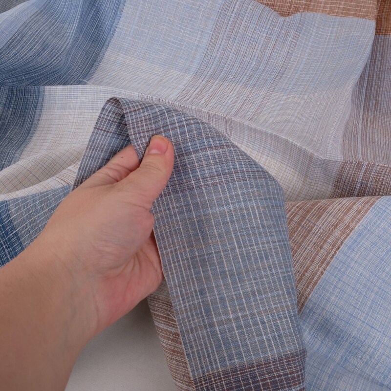 Checked Linen Fabric - Etsy