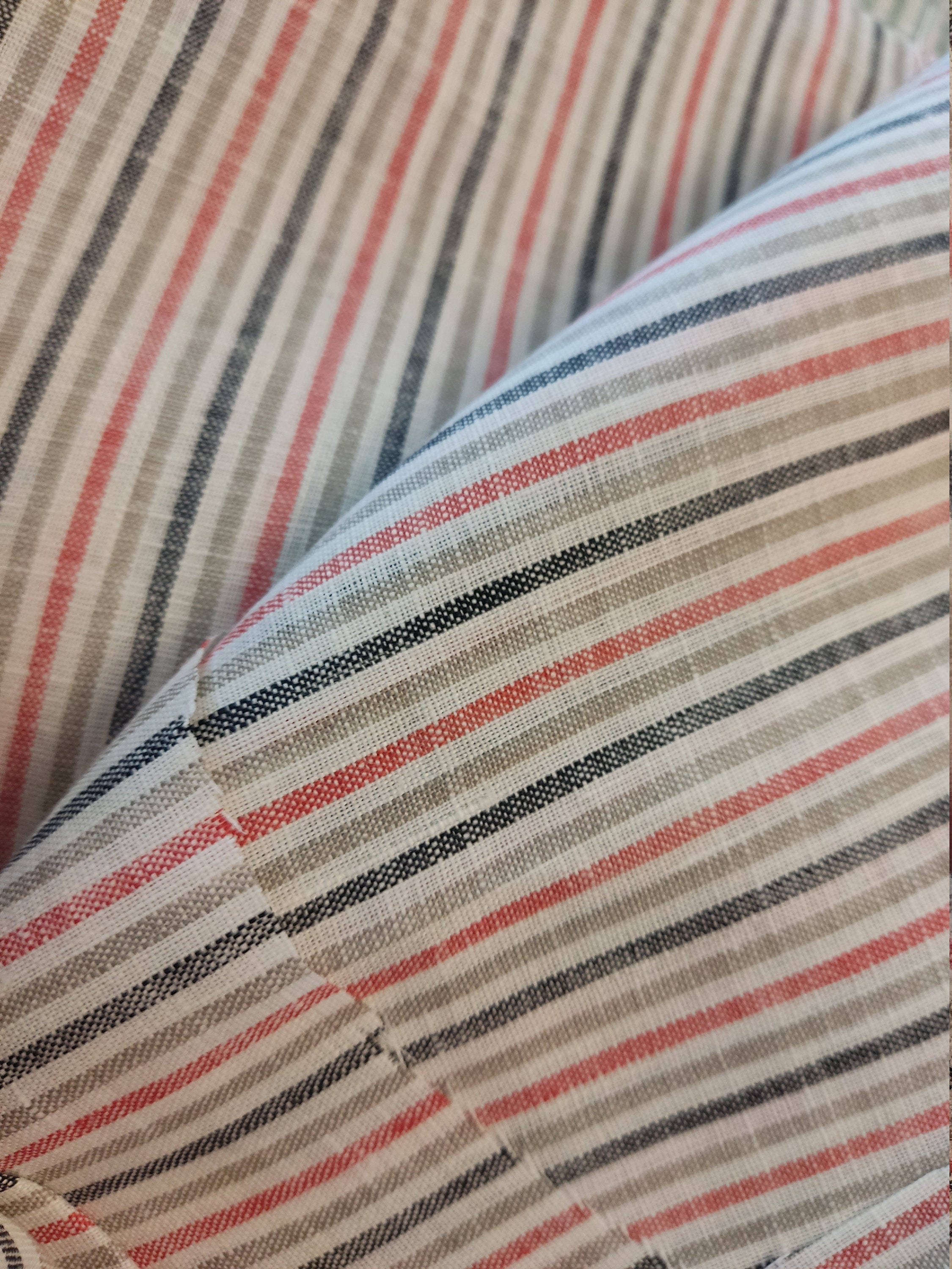 PURE Linen Blue Stripes Medium Weight 100% Linen Fabric by - Etsy