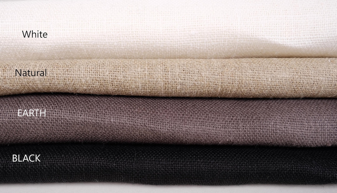 EXTRA Heavy Weight Linen Fabric Yard by the Meter 100 Cm Width 400 Gsm ...