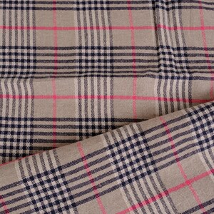 KARIERTE schwere Leinen Meterware 150 cm Breite 240 g/qm Nähkaro Karo ...