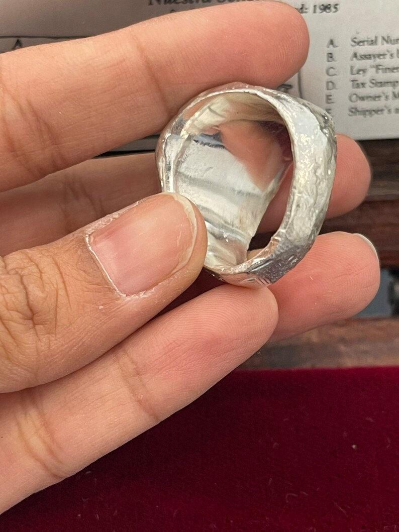 Atocha Shipwreck Treasure Large Coin Ring Made From Atocha Silver Bars ...