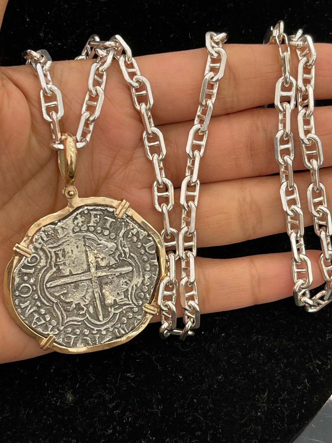 Atocha Shipwreck Treasure Mel Fisher Solid Silver Coin Pendant - Etsy
