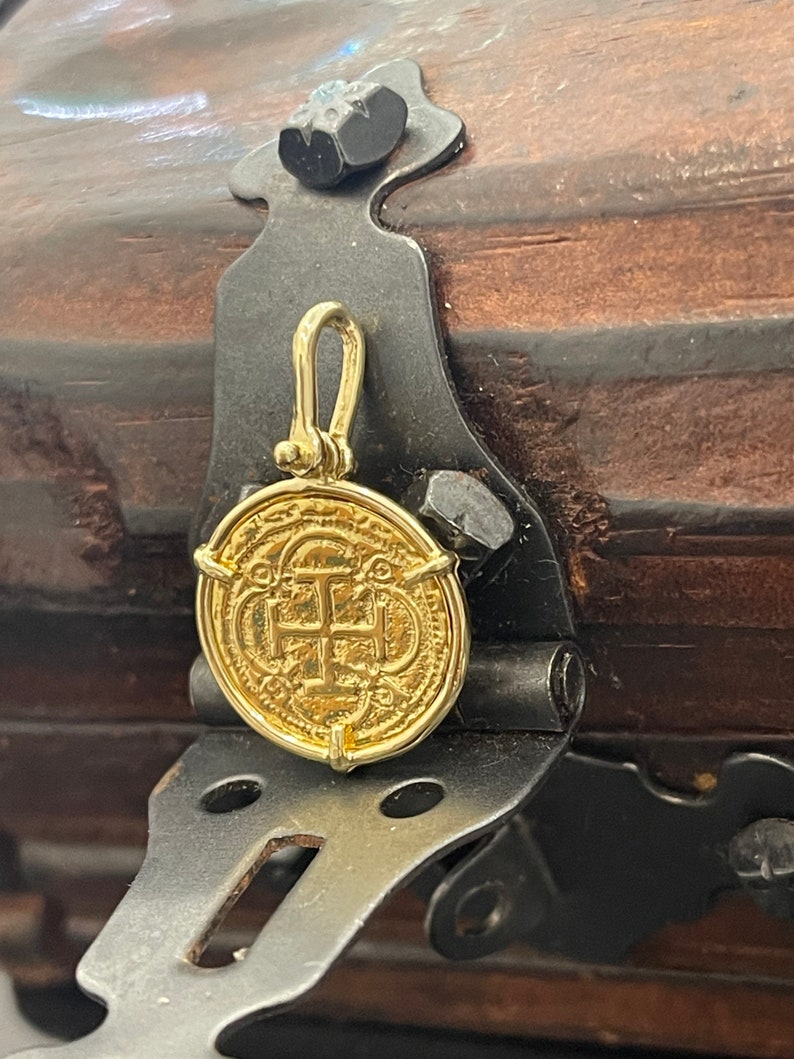 14k Solid Gold Atocha Shipwreck Treasure Mel Fisher Handmade Gold Coin ...
