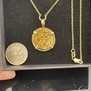 Atocha Shipwreck 14k Gold Coin Pendant Necklace: Adjustable Chain - Etsy