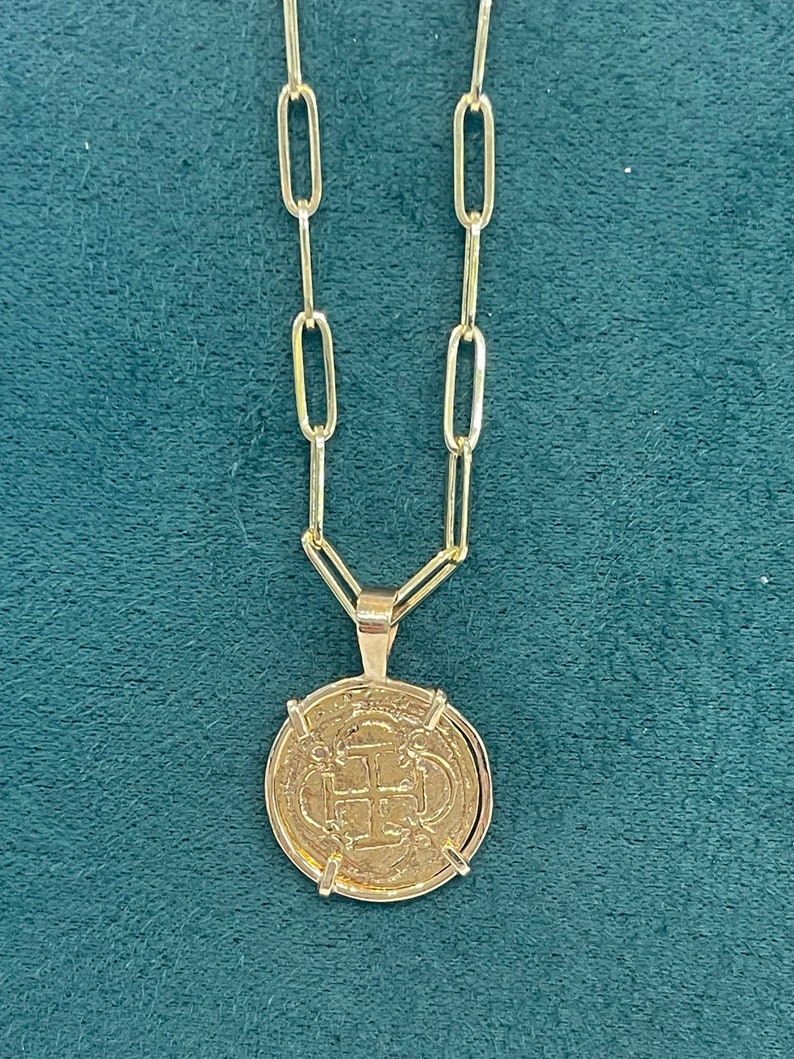 14k Gold Atocha Shipwreck Coin Pendant - Mel Fisher Treasure - Etsy