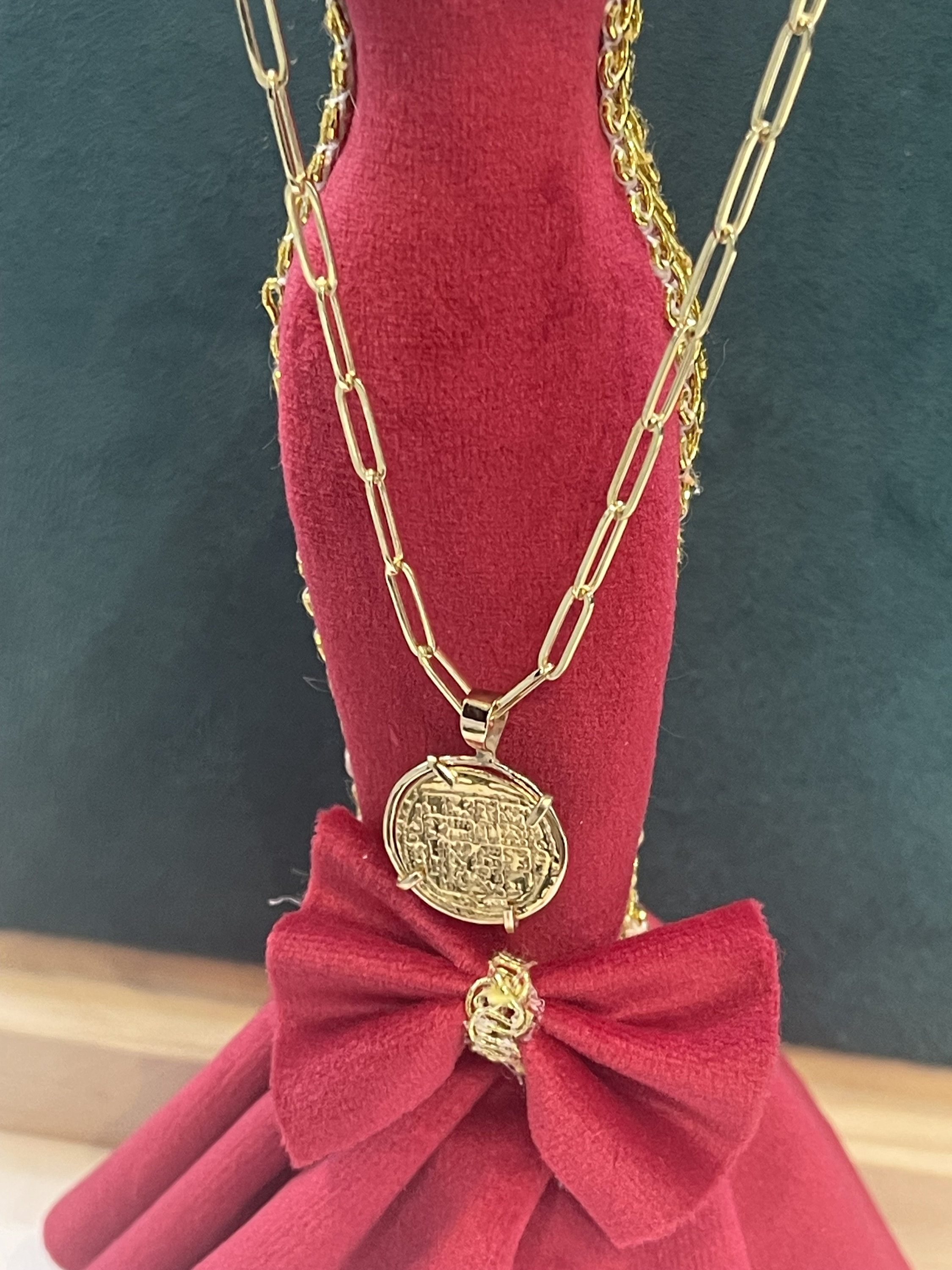 14k Gold Atocha Shipwreck Coin Pendant - Mel Fisher Treasure - Etsy