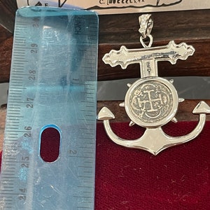 Atocha Shipwreck Treasure Mel Fisher Silver Anchor Coin Pendant - Etsy