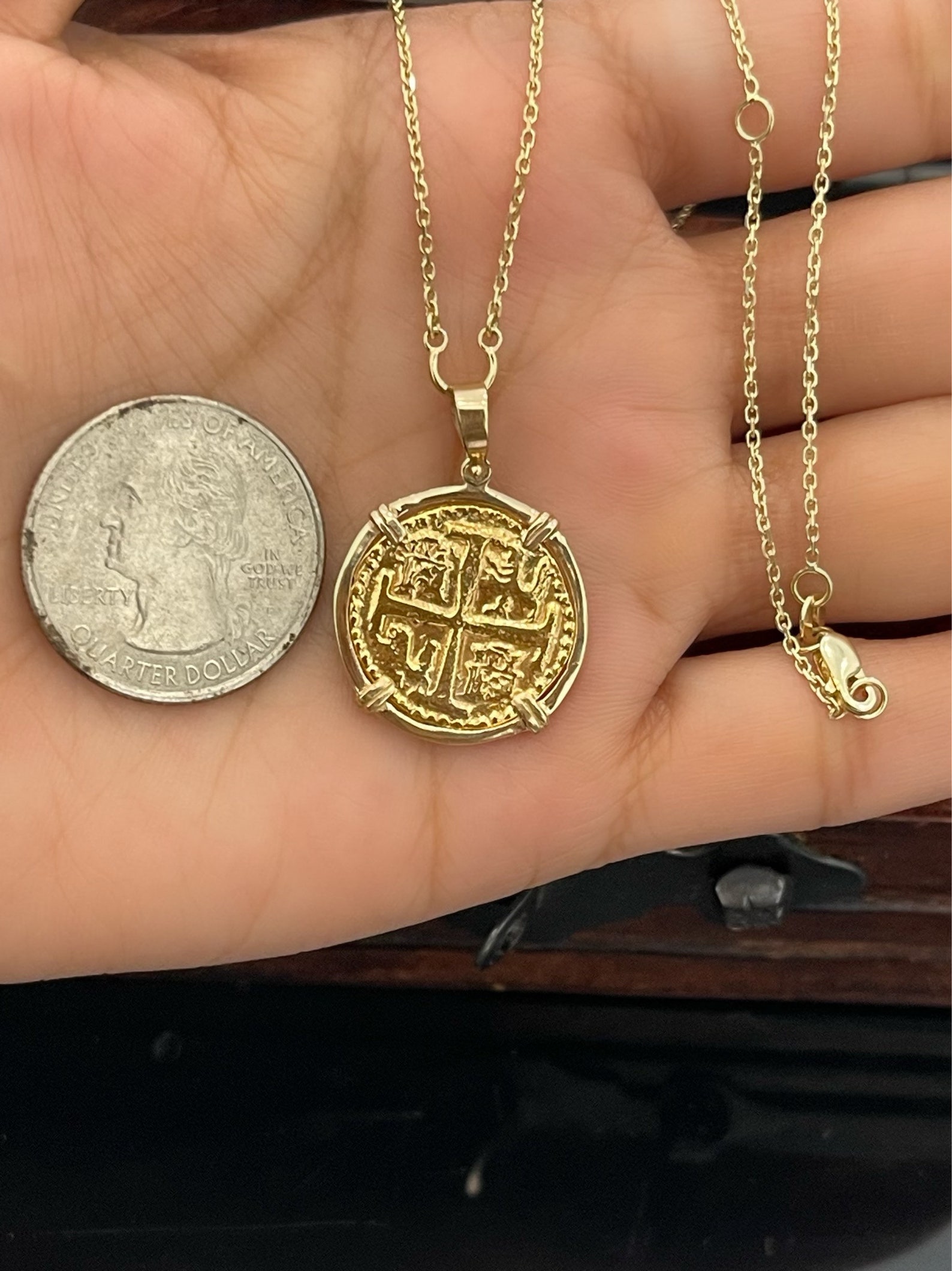 Atocha Shipwreck 14k Gold Coin Pendant With Adjustable Chain - Etsy