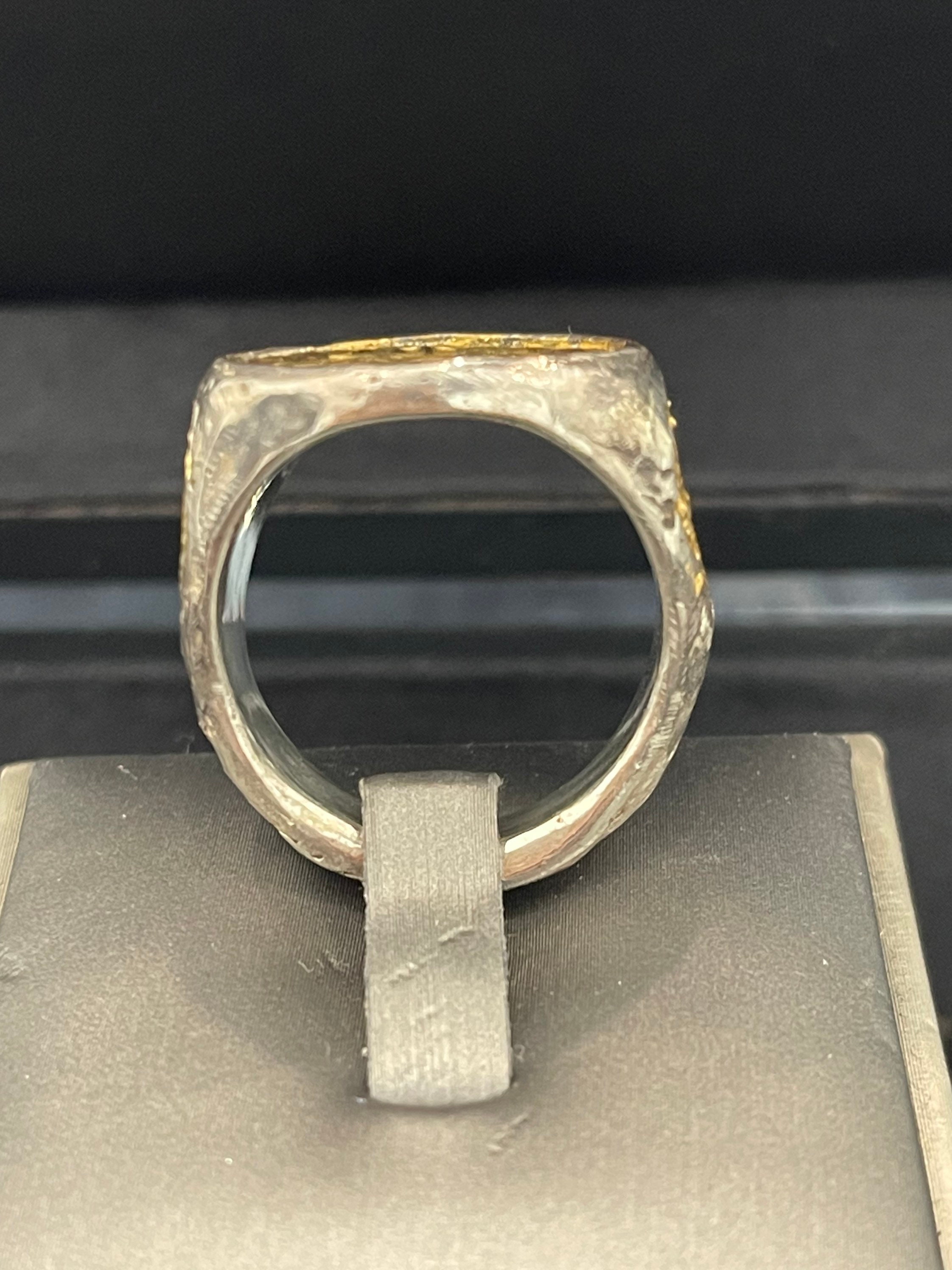 Atocha Shipwreck Treasure Mel Fisher Silver Coin Ring With 24k Gold ...