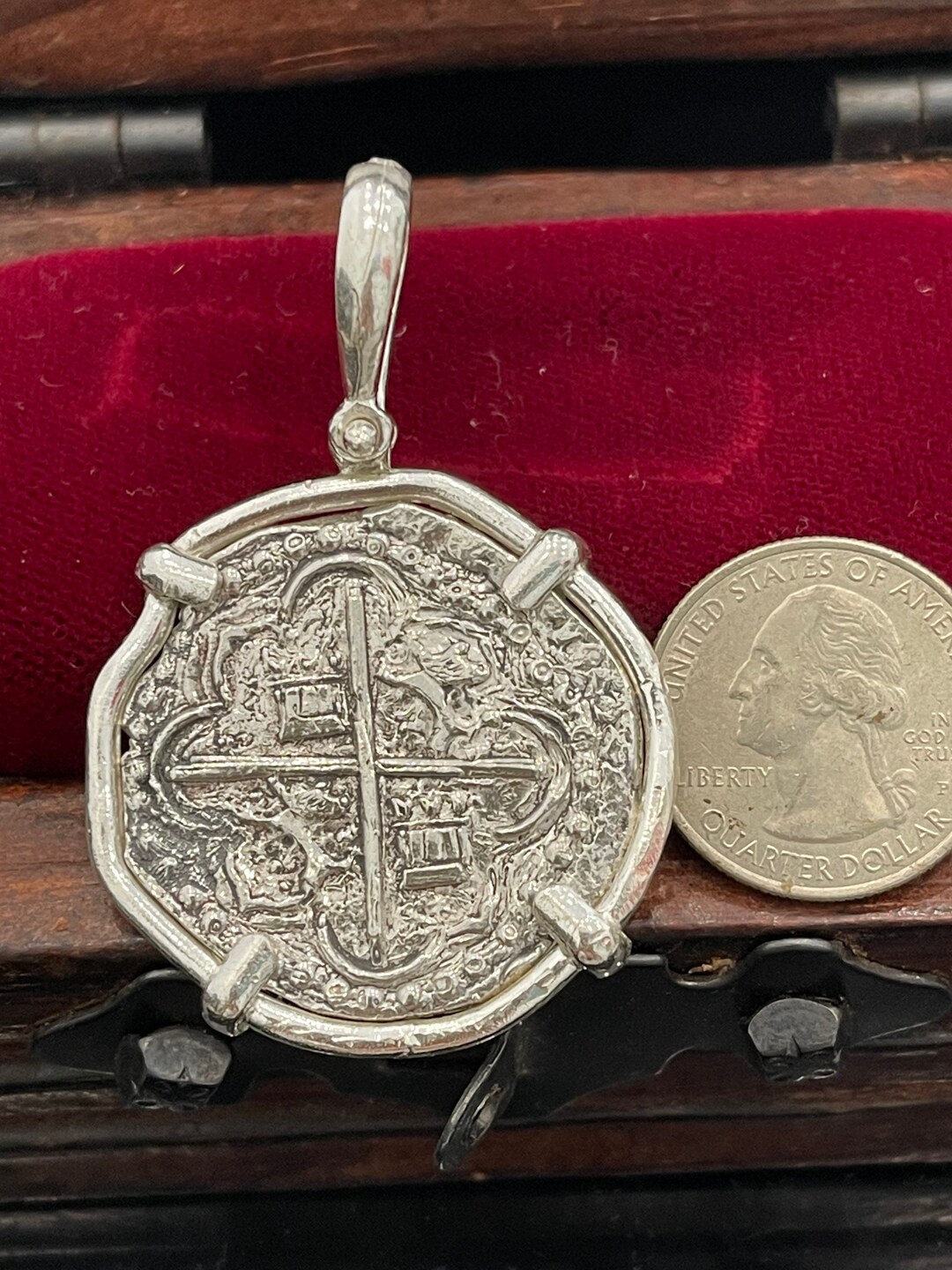 Atocha Shipwreck Treasure Mel Fisher Solid Silver Coin Pendant ...