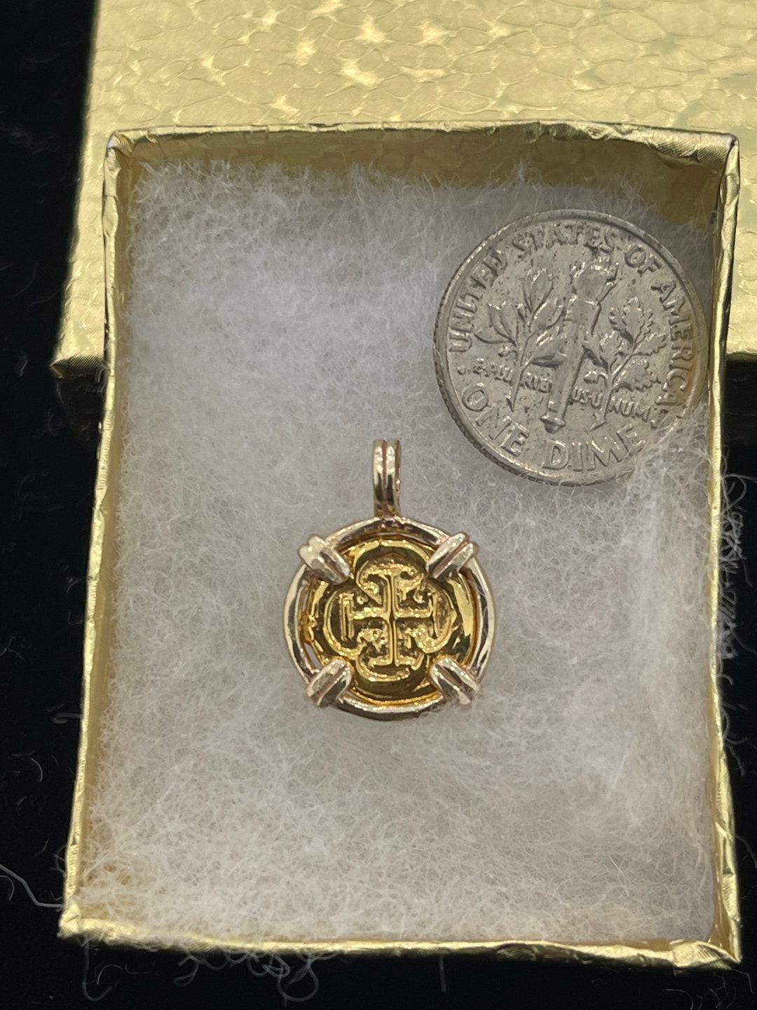 14k Solid Gold Atocha Shipwreck Treasure Mel Fisher Mini Gold Coin ...