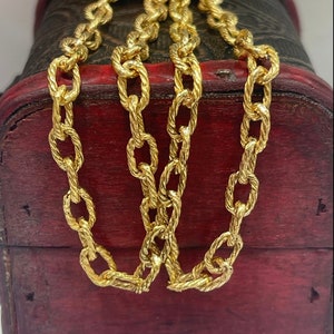 14k Solid Gold Handmade Money Chain - Etsy