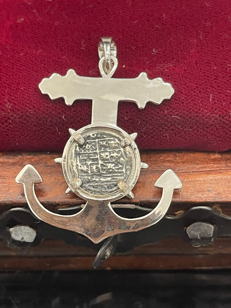 Atocha Shipwreck Treasure Mel Fisher Silver Anchor Coin Pendant - Etsy