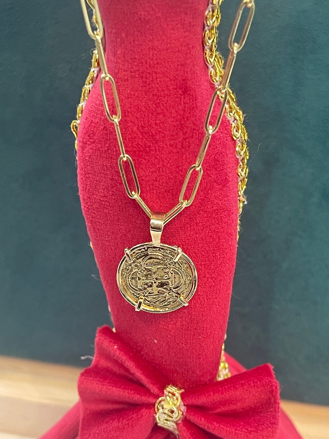 14k Gold Atocha Shipwreck Coin Pendant - Mel Fisher Treasure - Etsy