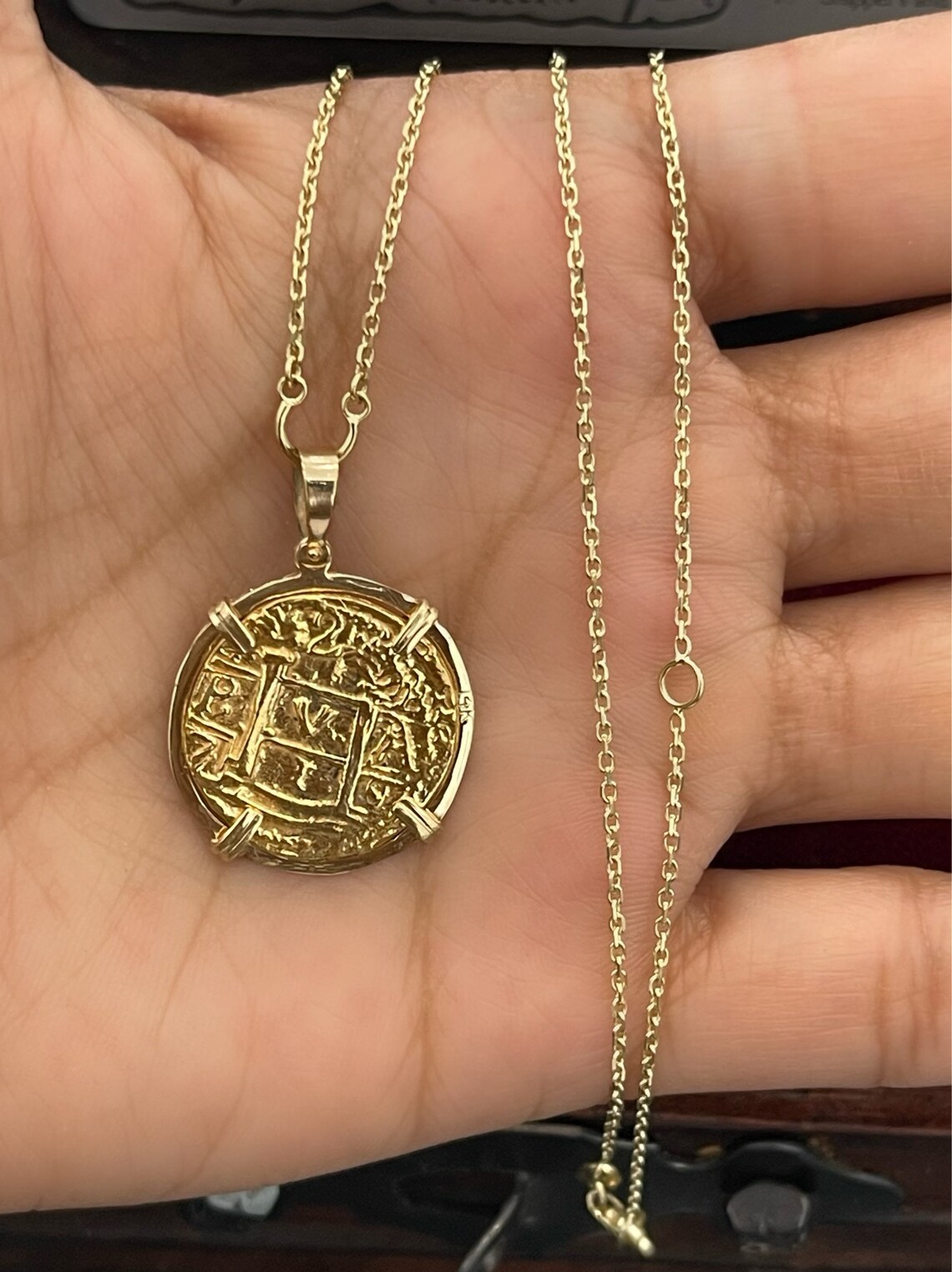 Atocha Shipwreck 14k Gold Coin Pendant With Adjustable Chain - Etsy