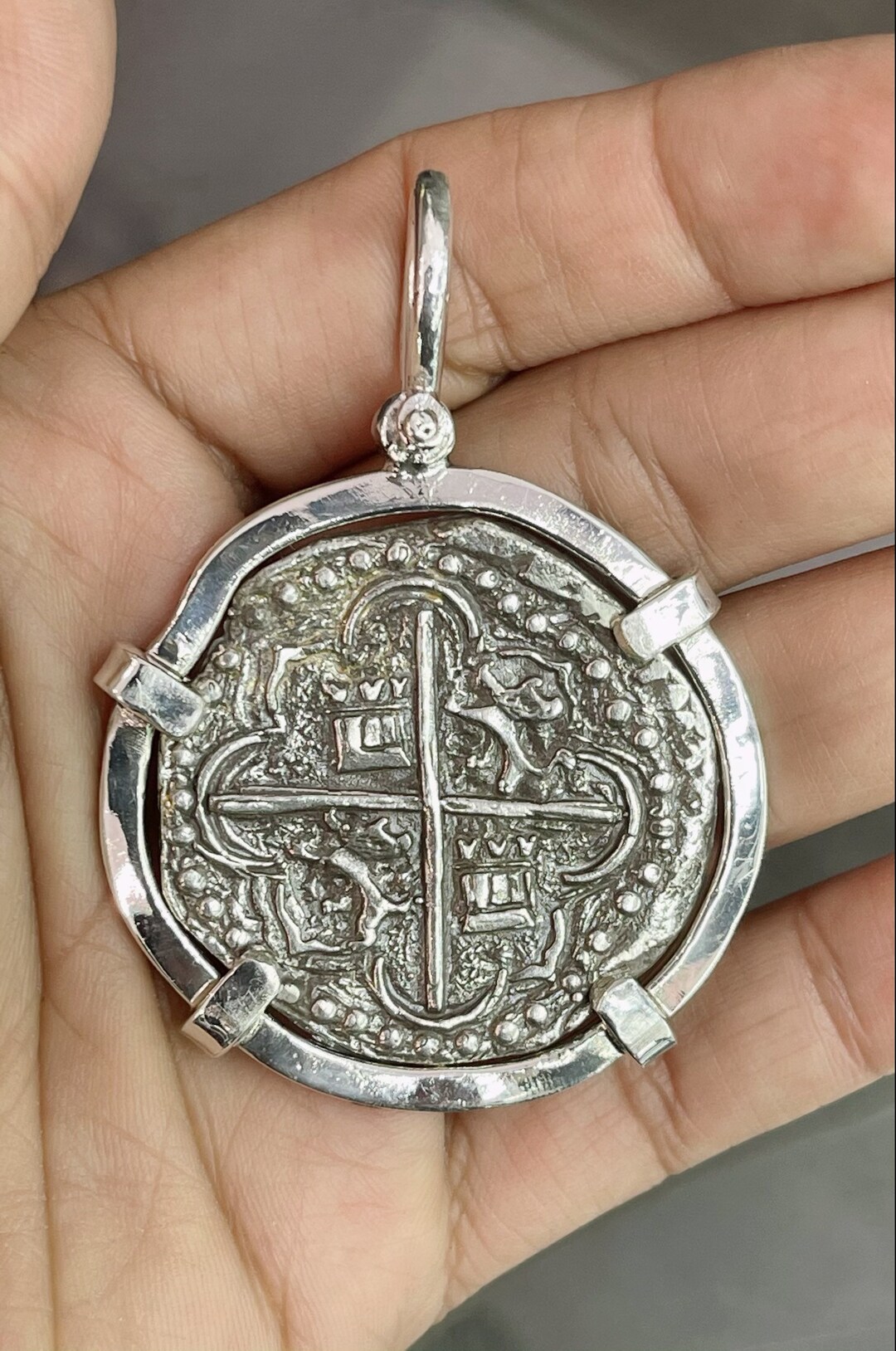Atocha Shipwreck Treasure Mel Fisher Silver Coin Pendant - Etsy