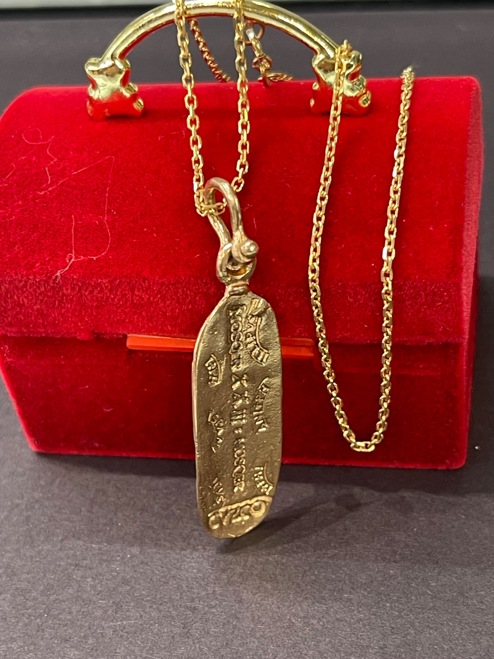 14k Gold Atocha Shipwreck Bar Pendant With Chain - Etsy