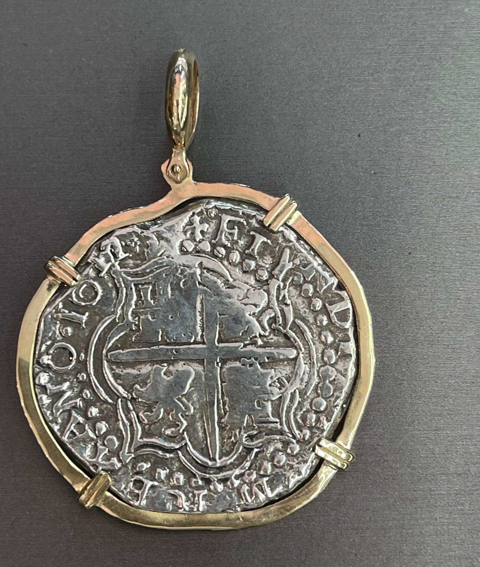 Atocha Big Shipwreck Coin Pendant in 14kt Gold Bezel - Etsy