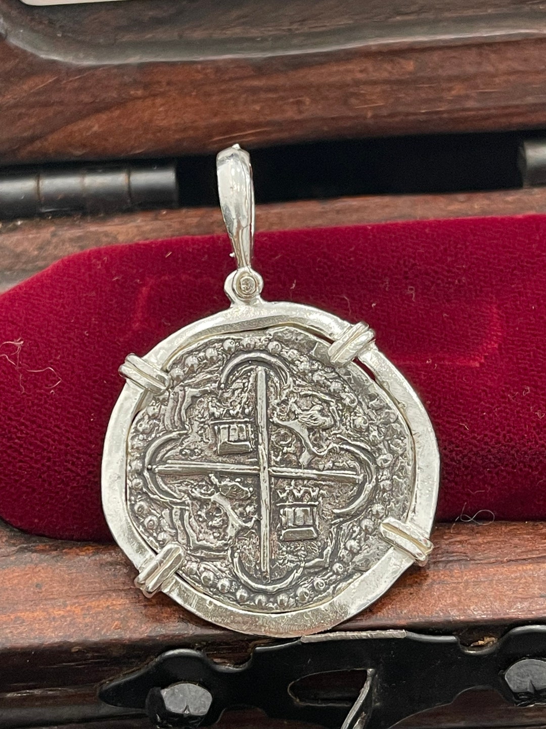 Atocha Shipwreck Treasure Mel Fisher Solid Silver Coin Pendant ...