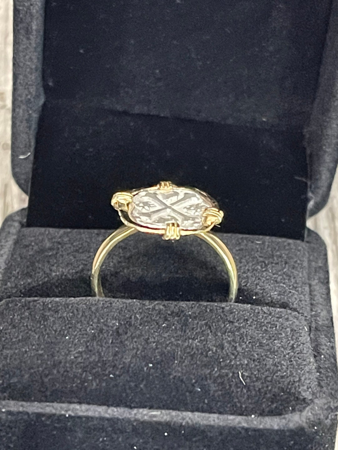 Atocha Shipwreck Treasure Mel Fisher Silver Coin Ring in 14kt Solid ...
