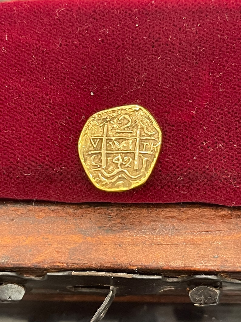 2 Reale Size Atocha Gold Coin - Etsy