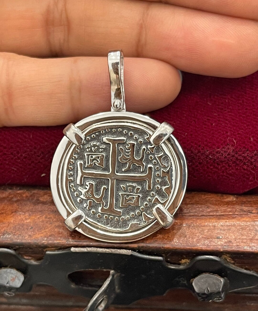 Atocha Shipwreck Treasure Mel Fisher Silver Coin Pendant Made From ...