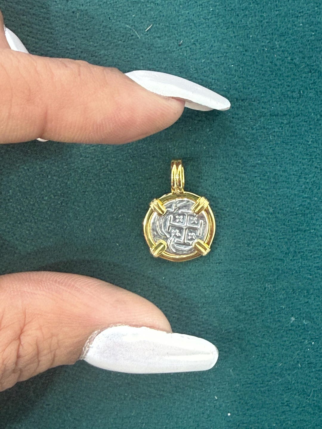 Atocha Shipwreck Treasure Mel Fisher Silver Mini Coin Pendant 12mm 925 ...