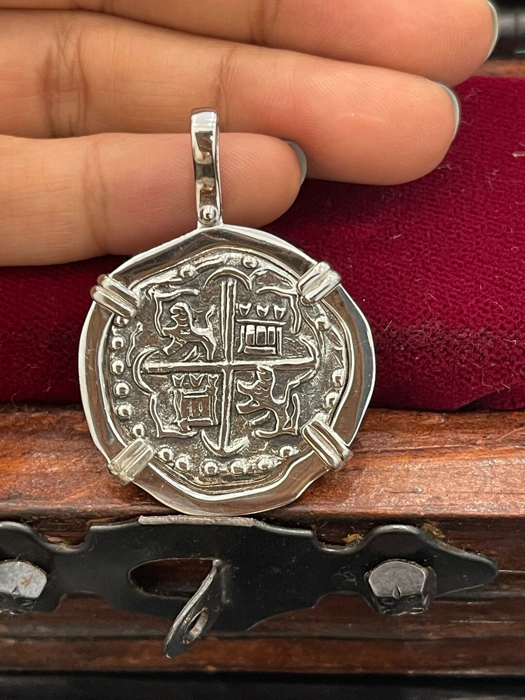 Atocha Shipwreck Treasure Mel Fisher Silver Coin Pendant Made From ...