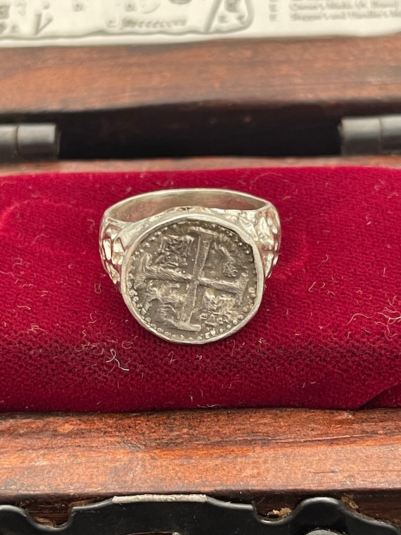 Atocha Shipwreck Treasure Mel Fisher Silver Coin Ring Size 12 | Etsy