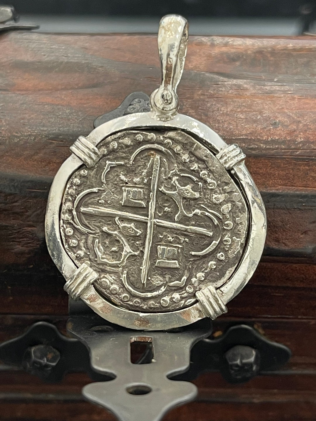 Solid Heavy Atocha Silver Coin Pendant Made From Atocha Silver Bars and ...