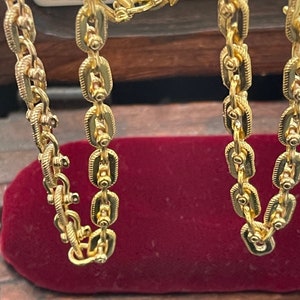 Handmade Solid and Heavy 14k Gold Shackle Link Chain 6.4mm - Etsy