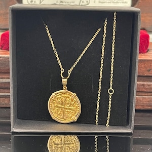 Atocha Shipwreck 14k Gold Coin Pendant With Adjustable Chain - Etsy