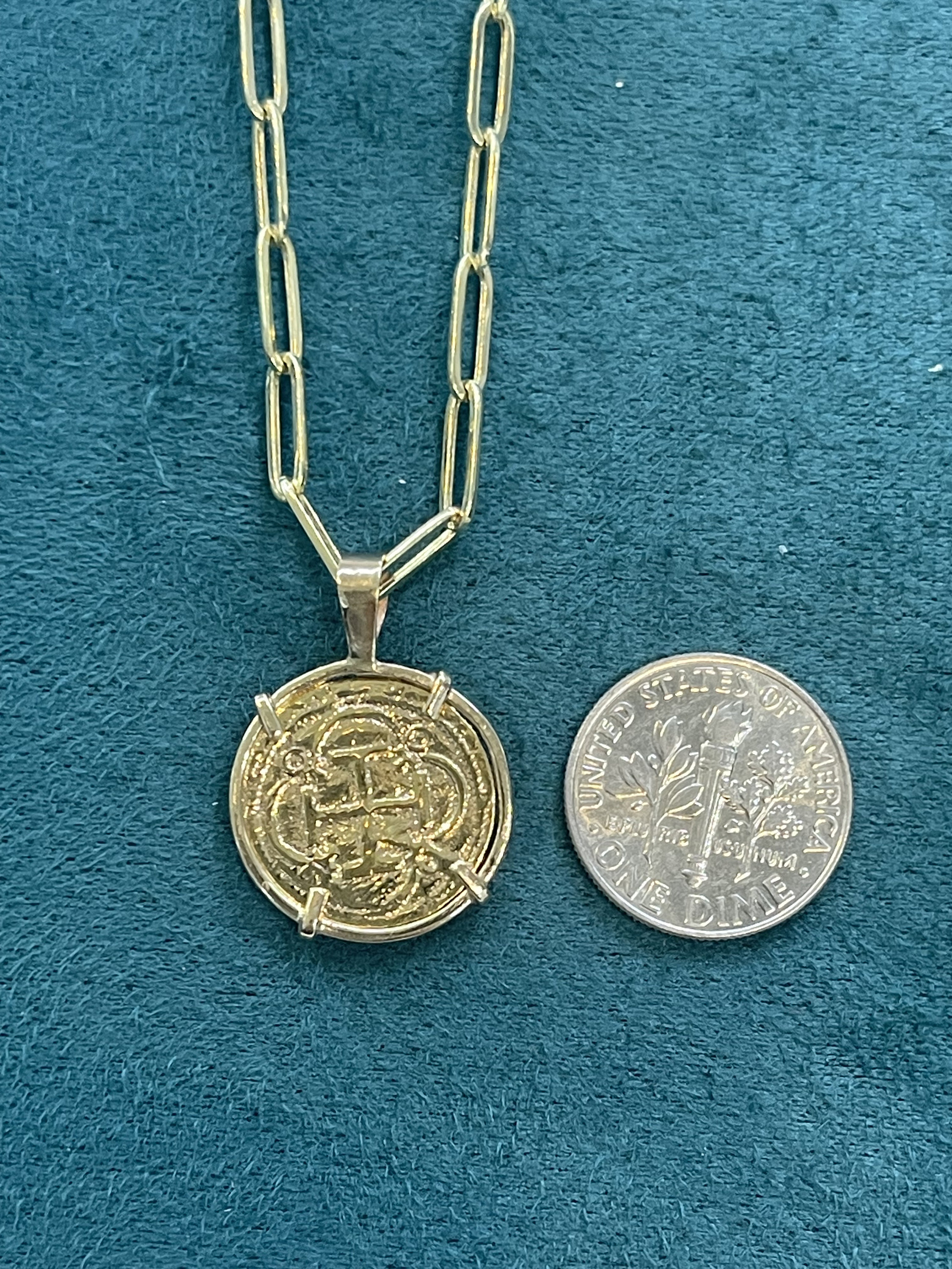 14k Gold Atocha Shipwreck Coin Pendant - Mel Fisher Treasure - Etsy