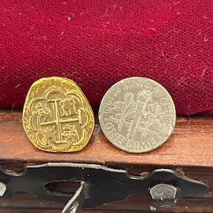 2 Reale Size Atocha Gold Coin - Etsy