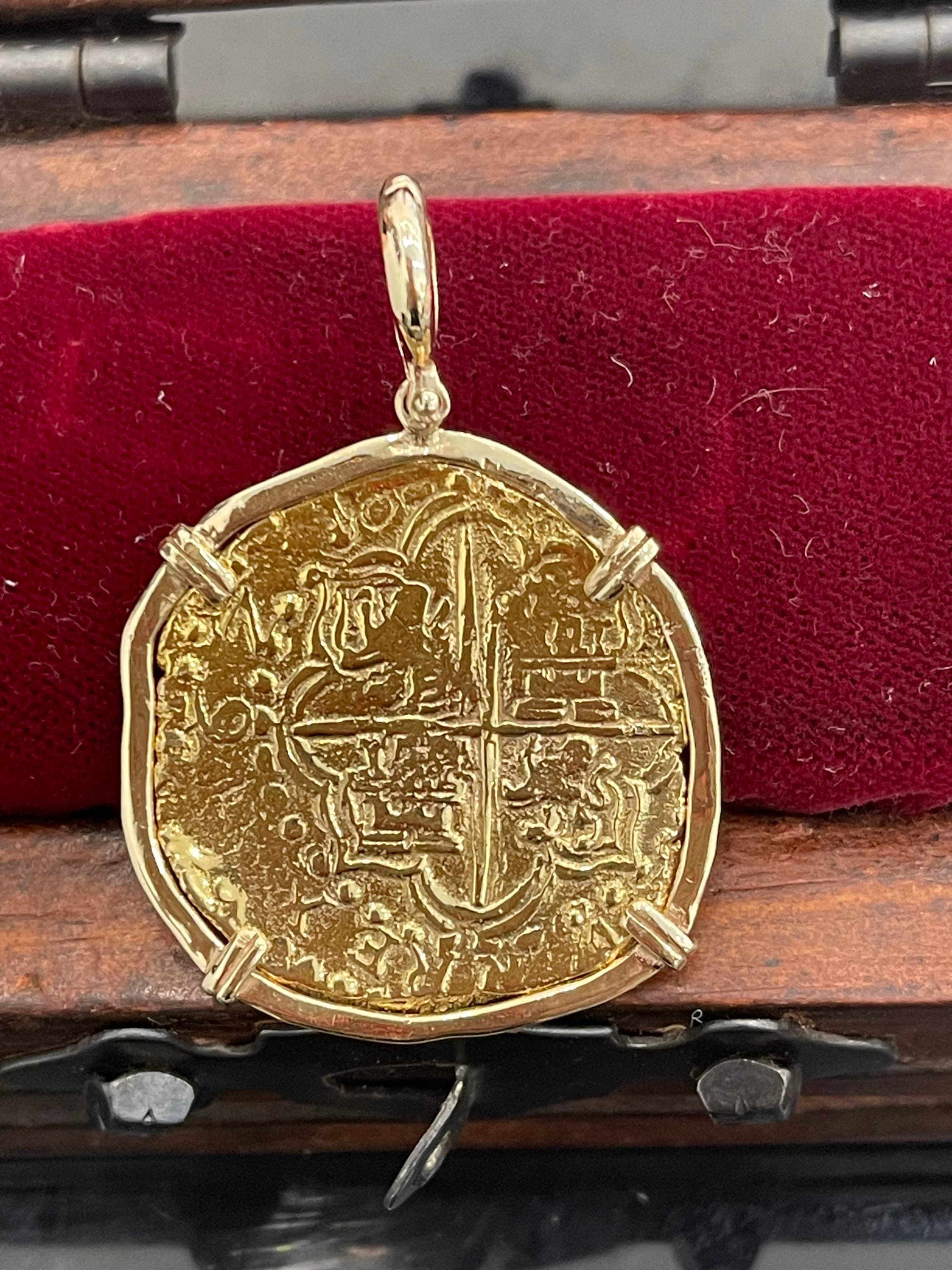 Atocha Shipwreck Treasure Mel Fisher Gold Coin Pendant - Etsy