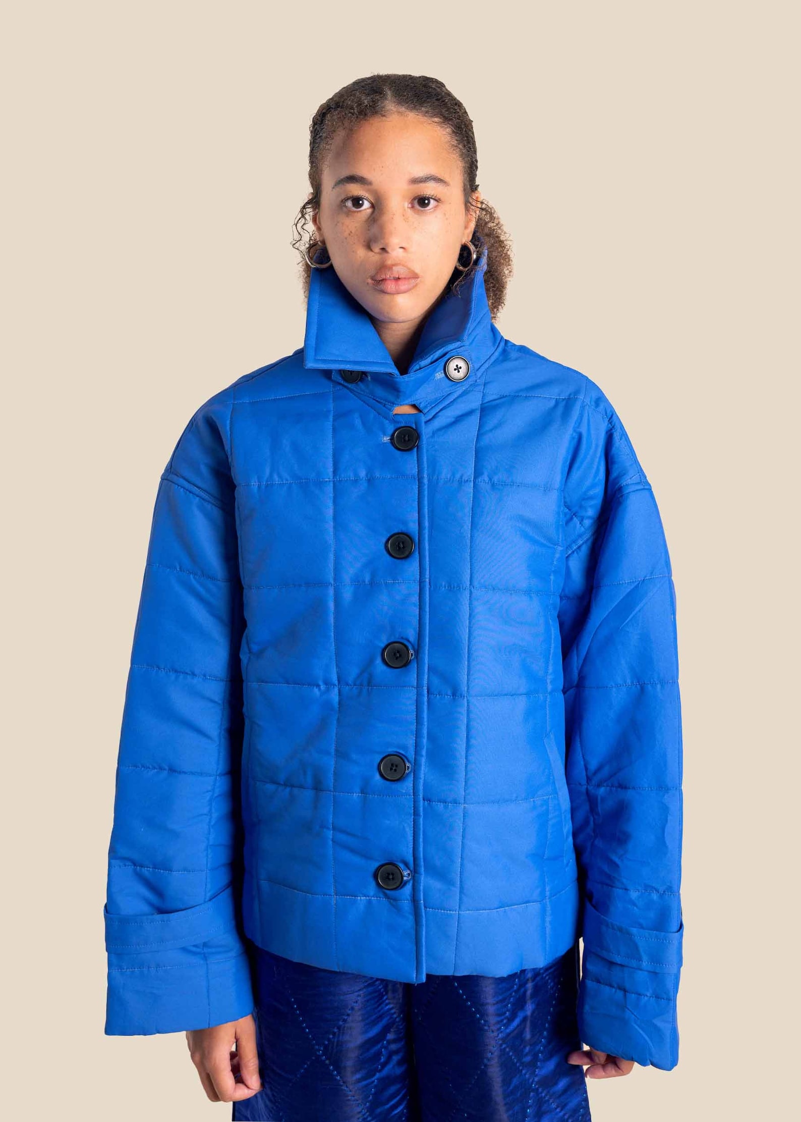 Gradient Sunrise Quilted Viscose Jacket: Mid-season, Size S-XL - Etsy