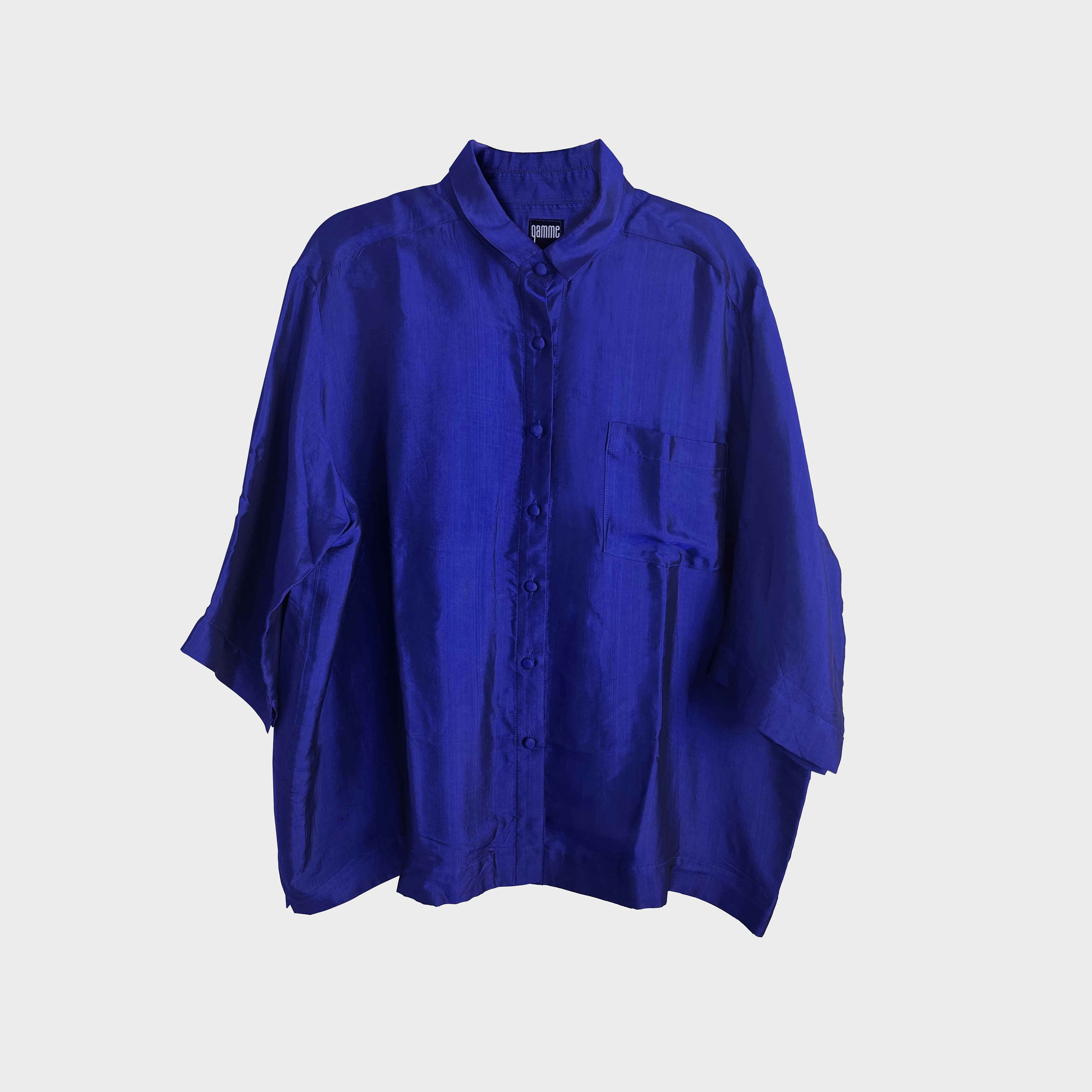 Elegant Oversized Silk Work Shirt/silk Blouse/silk Button Down Shirt ...