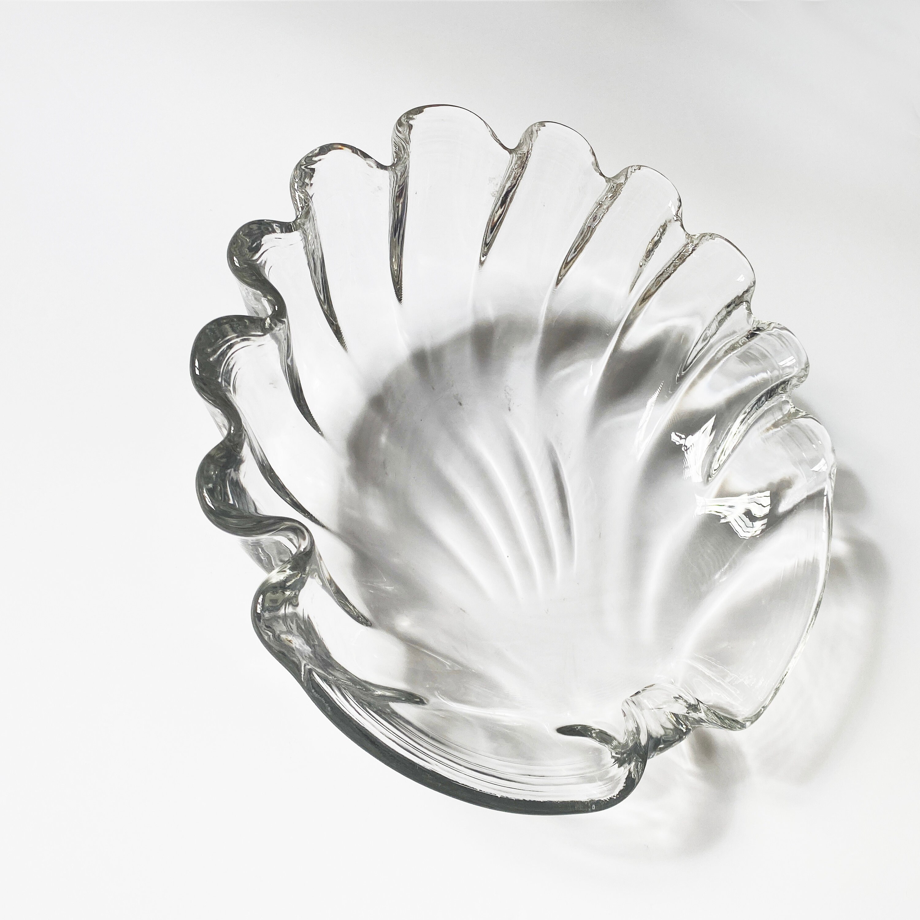 Large Glass Seashell Tray/decor/aesthetic Dreamy Gift/transparent ...