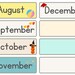 Months of the Year Flashcards - Etsy