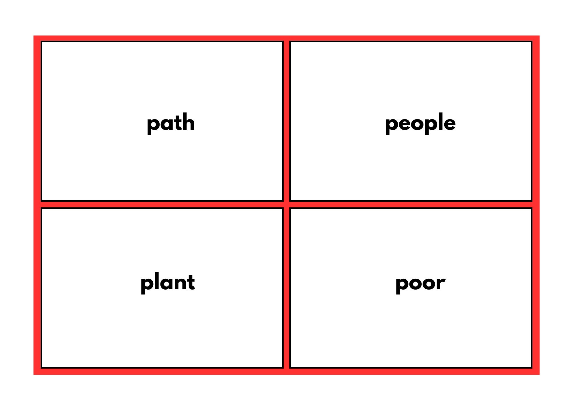 Year 2 Common Exception Word Flash Cards - Etsy